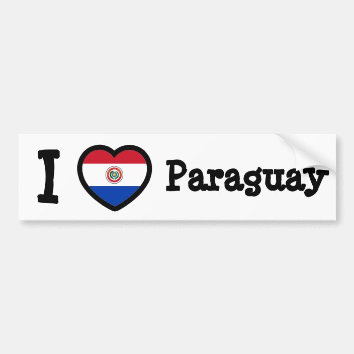 Paraguay Flag Bumper Sticker | Zazzle.com
