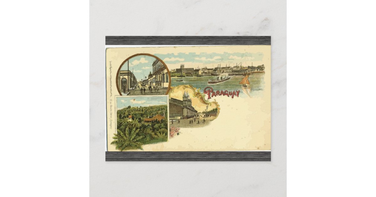 Paraguay, Vintage Postcard | Zazzle