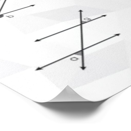 Parallel Lines - Math Poster | Zazzle
