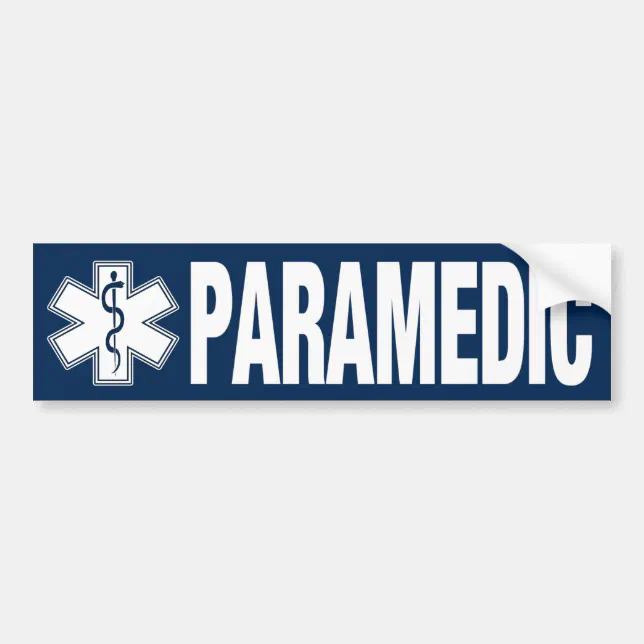 Paramedic Bumper Sticker | Zazzle