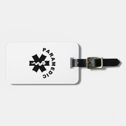 Paramedic EMS Logo Luggage Tag | Zazzle