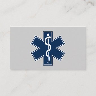 Paramedic EMT EMS Business Card | Zazzle