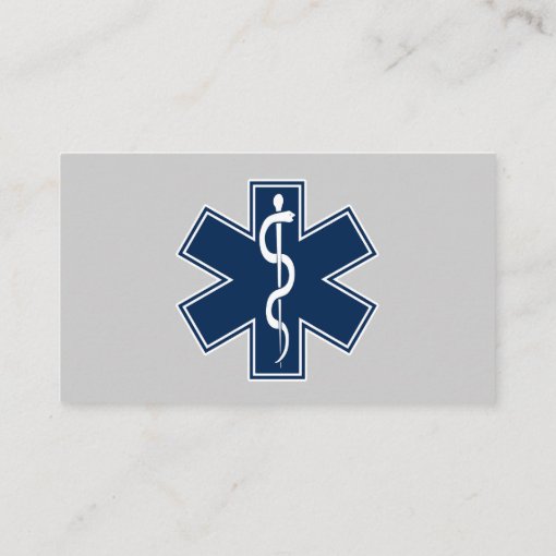 Paramedic EMT EMS Business Card | Zazzle