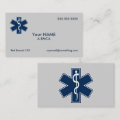 Paramedic EMT EMS Business Card | Zazzle
