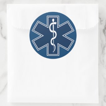 Paramedic EMT EMS Classic Round Sticker | Zazzle