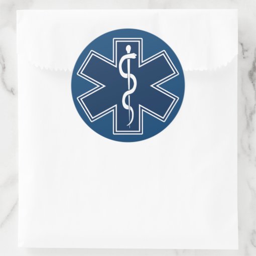 Paramedic EMT EMS Classic Round Sticker | Zazzle