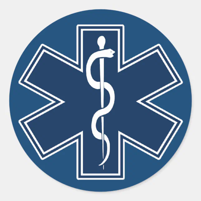 Paramedic EMT EMS Classic Round Sticker | Zazzle