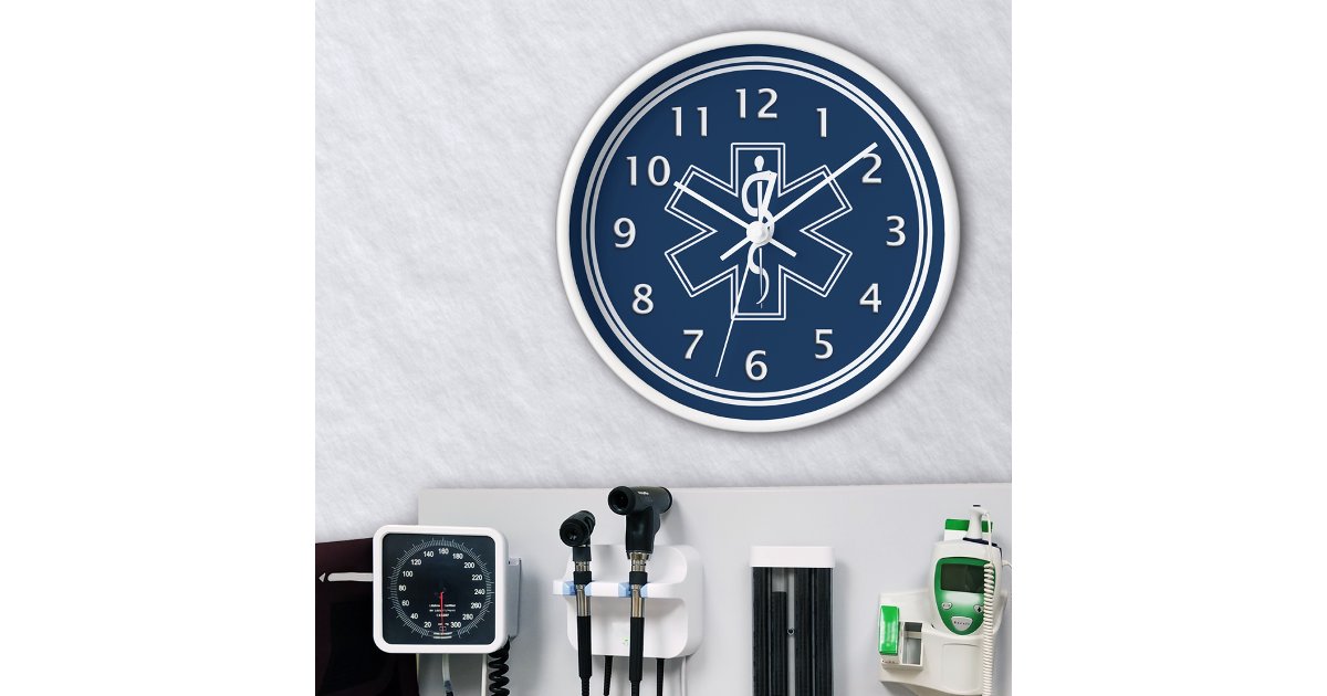 Paramedic EMT EMS Clock | Zazzle