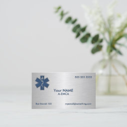 Paramedic EMT EMS Deluxe Business Card | Zazzle