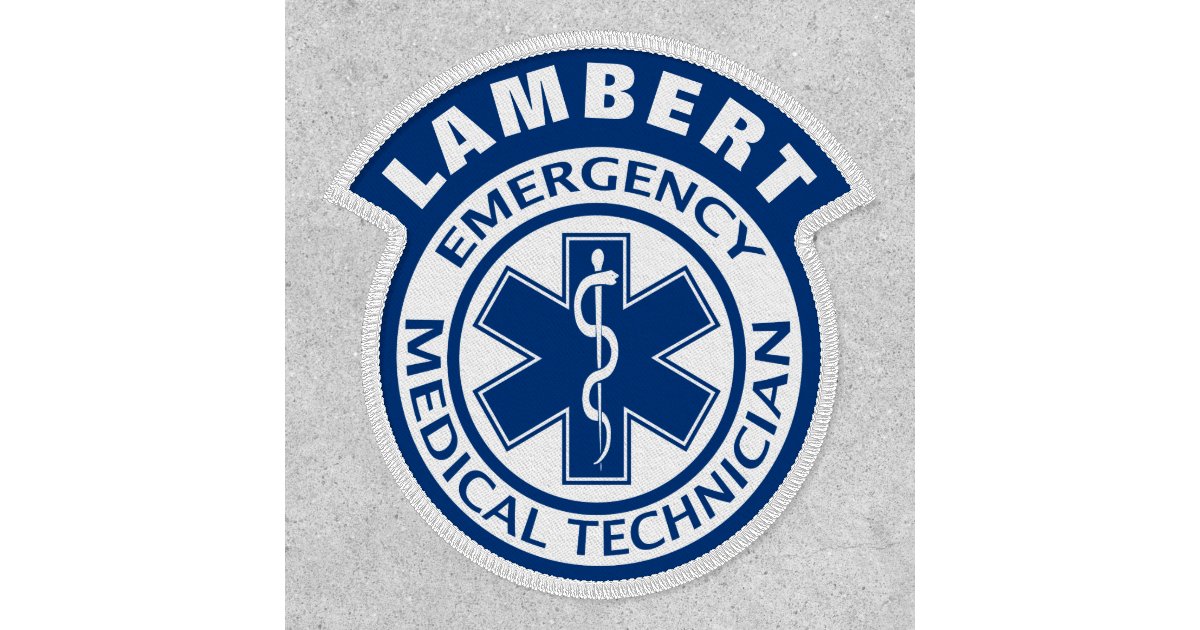 Paramedic EMT EMS Patch | Zazzle