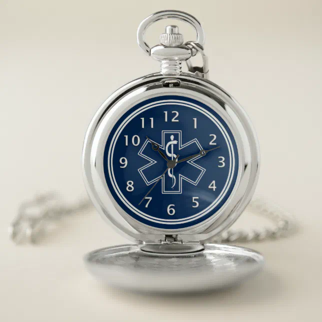 Paramedic EMT EMS Pocket Watch | Zazzle