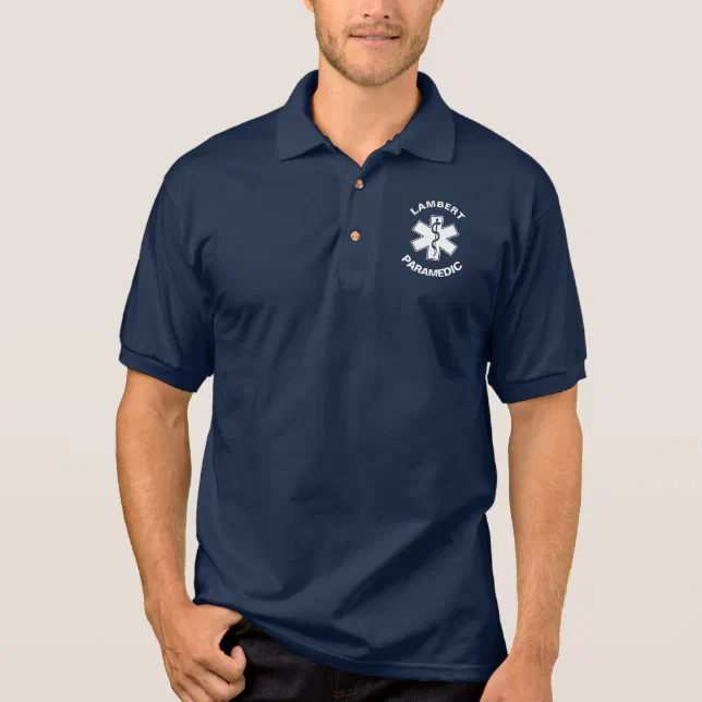 Paramedic EMT EMS Polo Shirt | Zazzle
