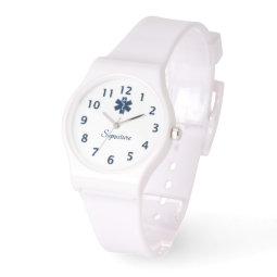 Paramedic EMT EMS Signature Watch | Zazzle