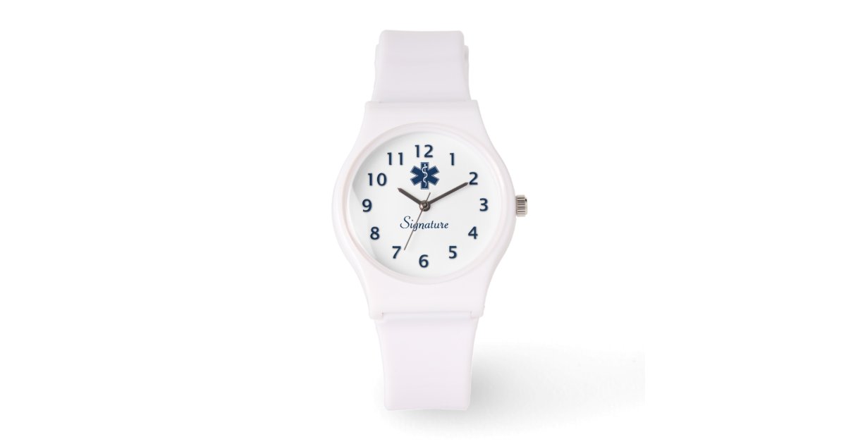 Paramedic EMT EMS Signature Watch | Zazzle