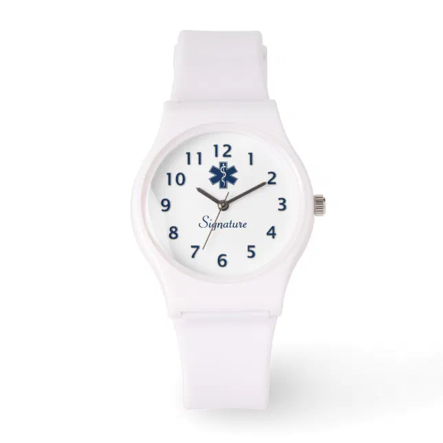 Paramedic EMT EMS Signature Watch | Zazzle