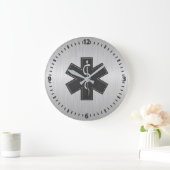 Paramedic EMT EMS Silver Large Clock | Zazzle