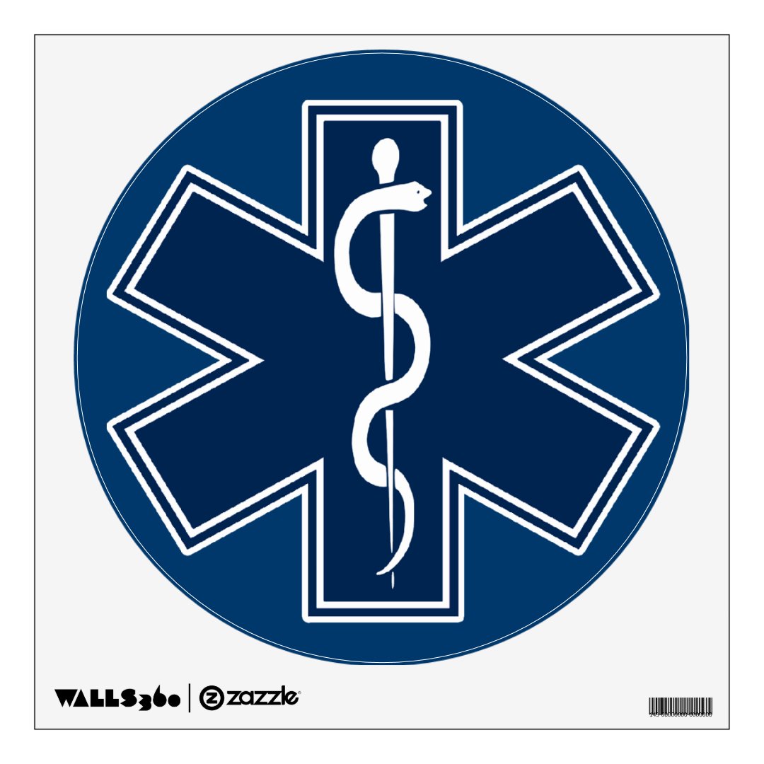 Paramedic EMT EMS Wall Decal | Zazzle