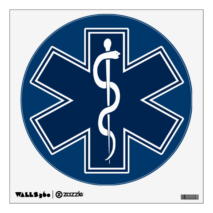 Paramedic EMT EMS Wall Decal | Zazzle