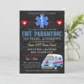 Paramedic EMT Graduation Invitation | Zazzle