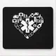 Paramedic Heart Paramedic Caduceus Doctor EMS EMT Mouse Pad | Zazzle