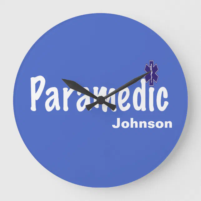 Paramedic Large Clock | Zazzle