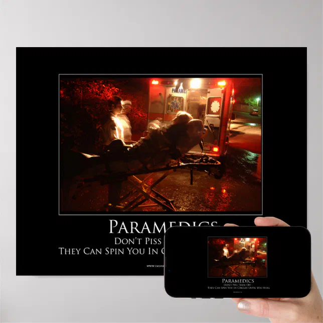 Paramedic Motivational Poster | Zazzle