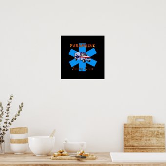 Paramedic Saving Lives Poster | Zazzle