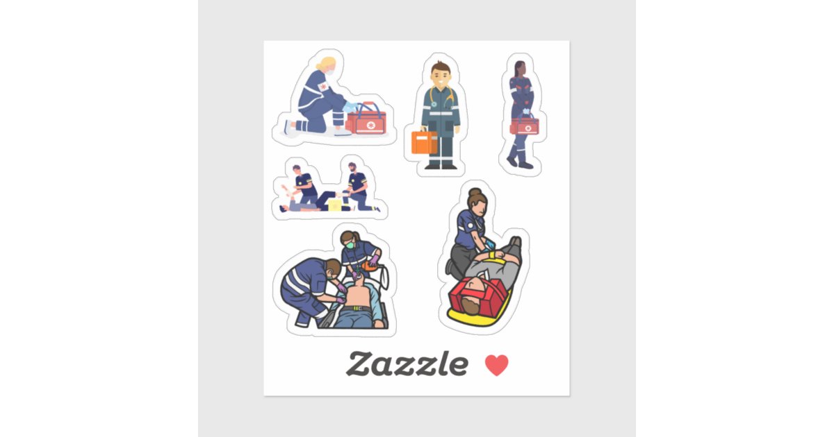 Paramedic Stickers | Zazzle