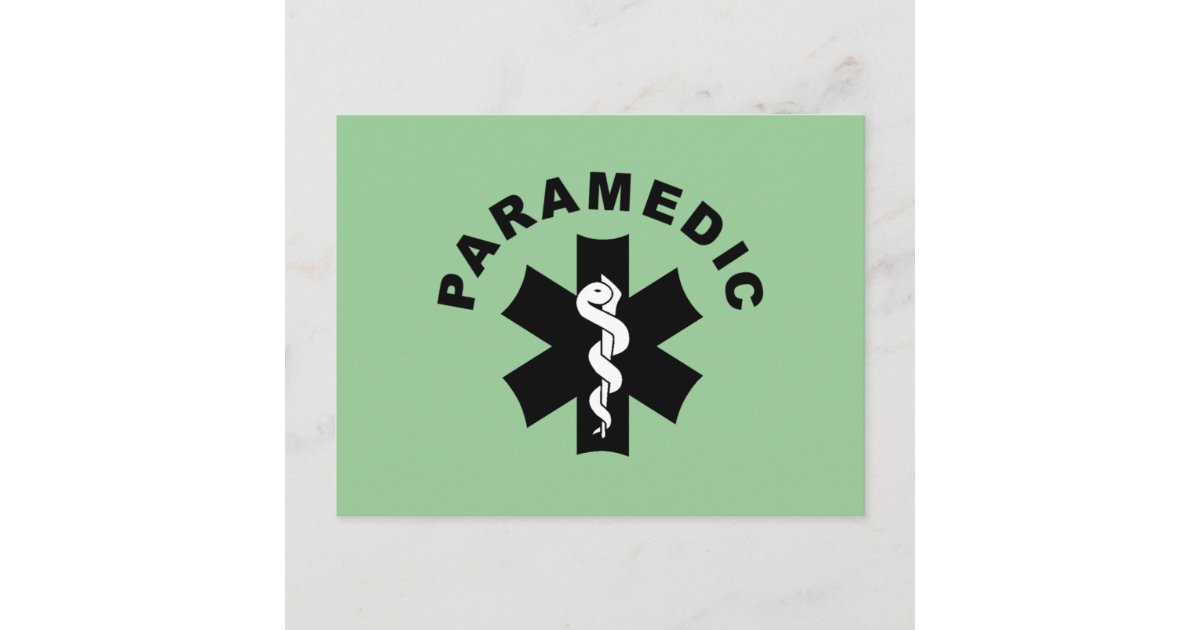 Paramedic Theme Postcard | Zazzle