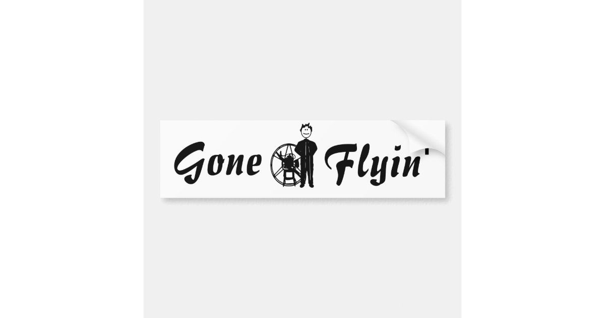 Paramotor Pilot Bumper Sticker | Zazzle