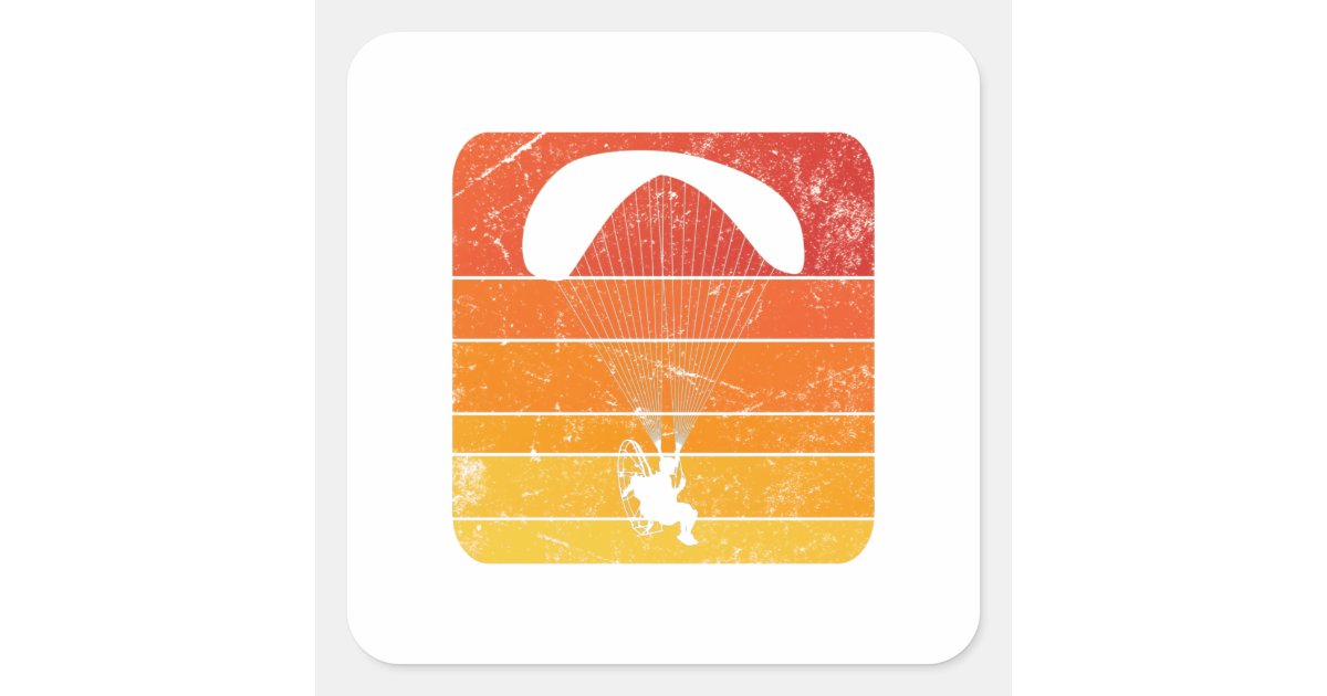 Paramotor Sticker Paragliding Sticker Hang Gliding | Zazzle