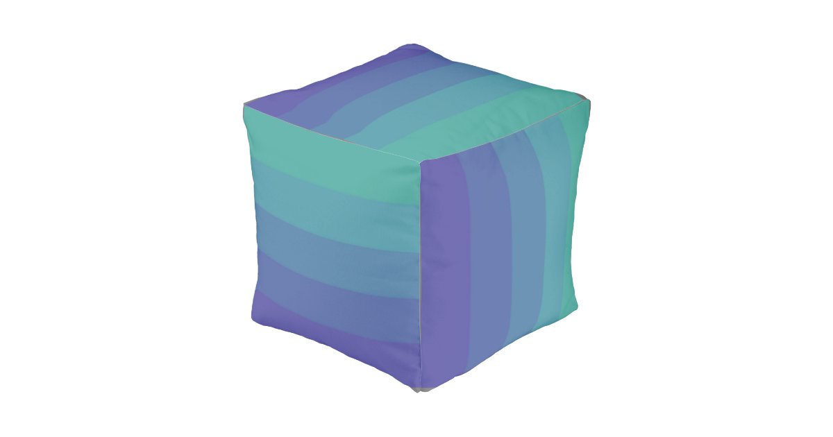 Paranoia Color Palette Blue Sky Cyan Seat Chair Pouf | Zazzle