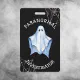 Paranormal Investigator Ghost & Cobwebs Black Badge | Zazzle