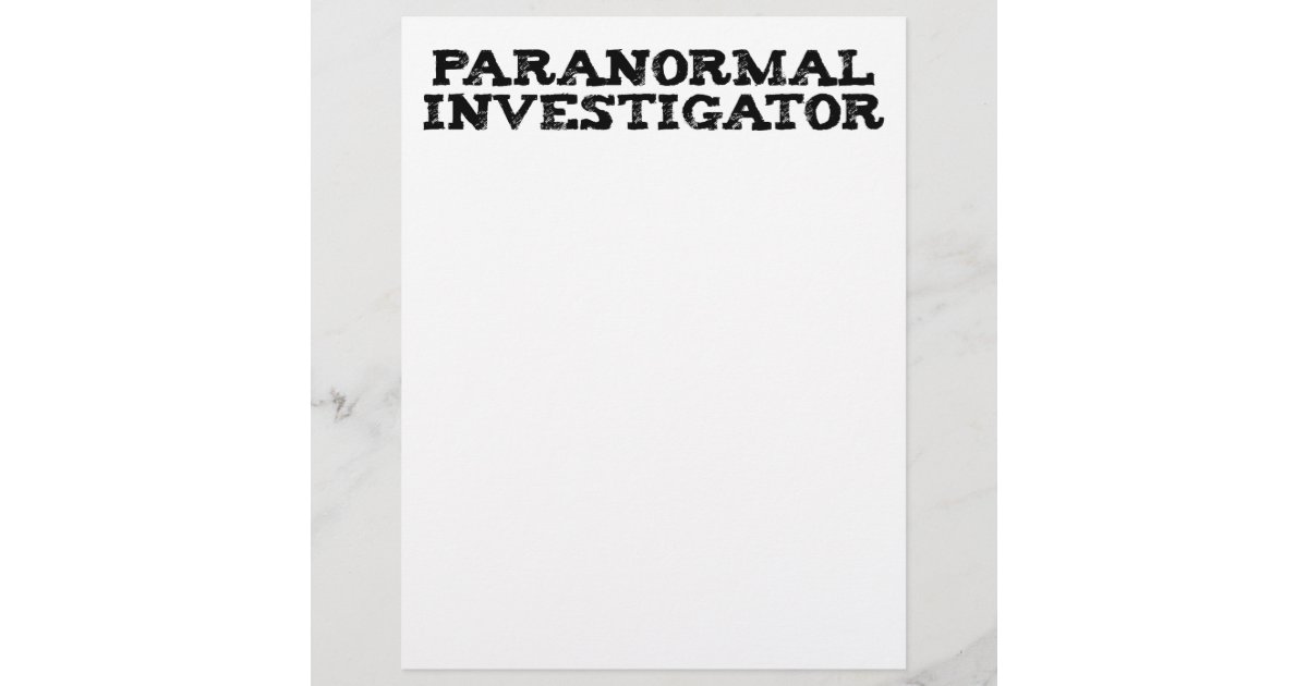 Paranormal Investigator Ghost Hunting | Zazzle