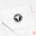 Paranormal Investigator Logo Decal Classic Round Sticker | Zazzle