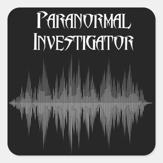 Paranormal Investigator Soundwave Stickers | Zazzle