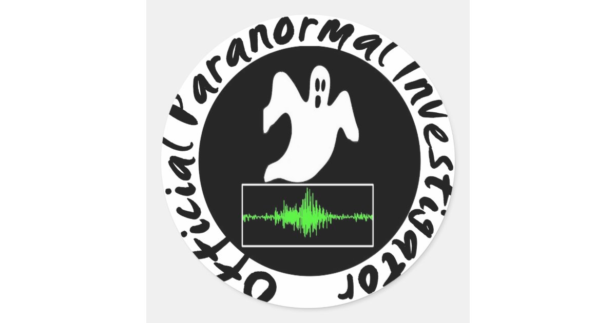 Paranormal Investigator Stickers | Zazzle