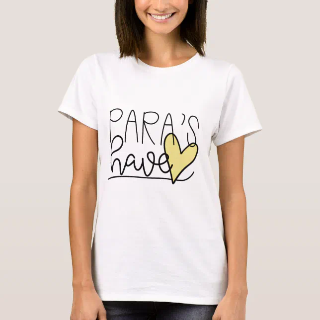 Para's Have Heart Tee | Zazzle