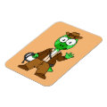 Parasaurolophus Dressed As Indiana Jones. Magnet | Zazzle