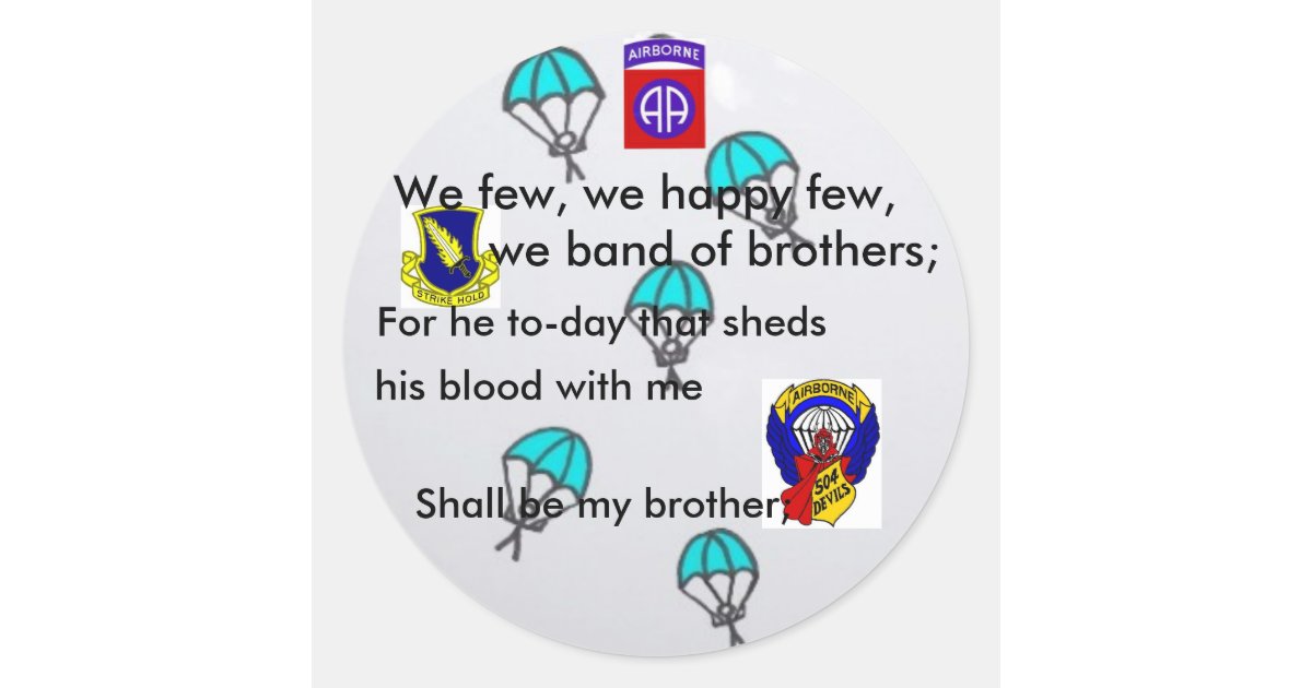 Paratrooper FUNNY Classic Round Sticker | Zazzle