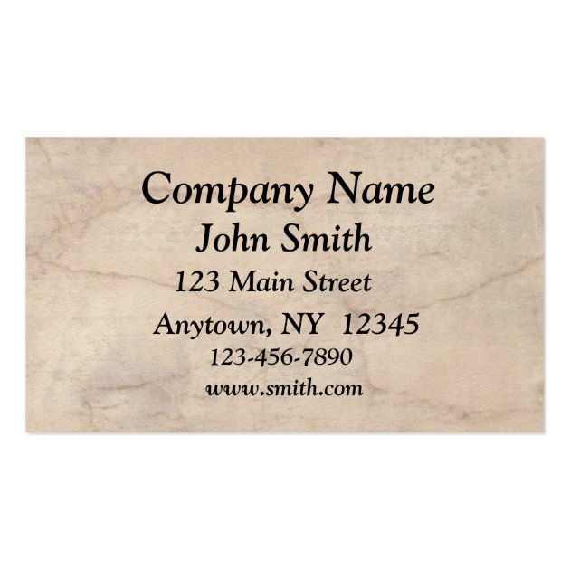 Parchment Business Card