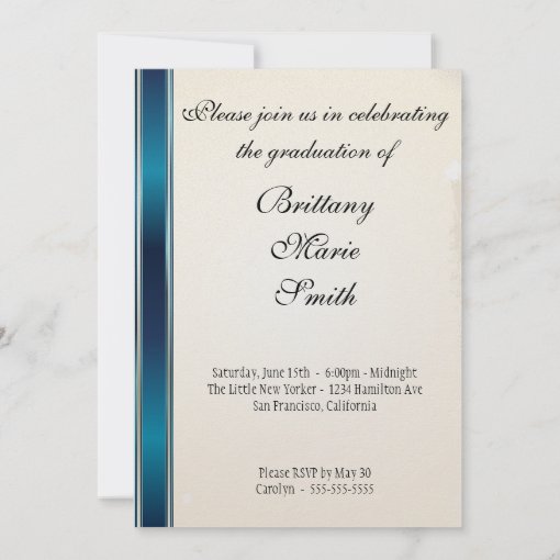 Parchment Certificate Graduation Invitation | Zazzle