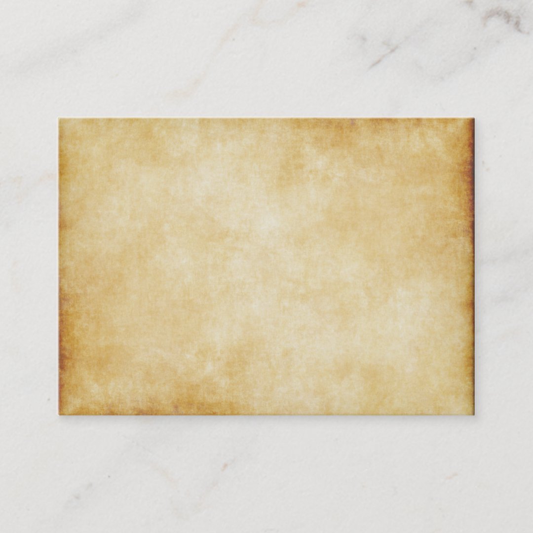Parchment Paper Background Custom Business Card | Zazzle