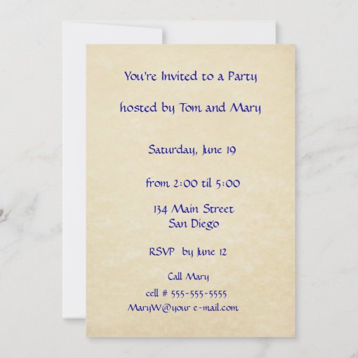 Parchment Proclamation Scroll Invitation | Zazzle