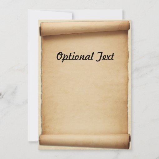 Parchment Proclamation Scroll Invitation | Zazzle