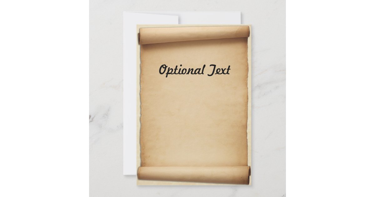 Parchment Proclamation Scroll Invitation | Zazzle