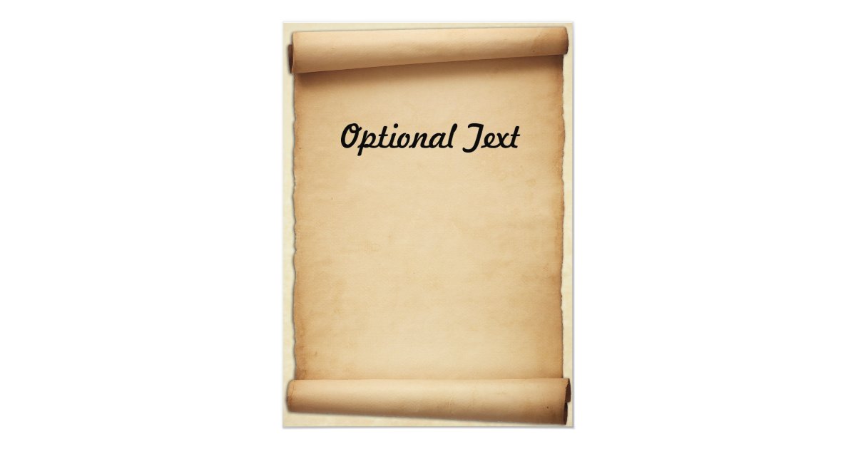 Parchment Proclamation Scroll Invitation | Zazzle.com