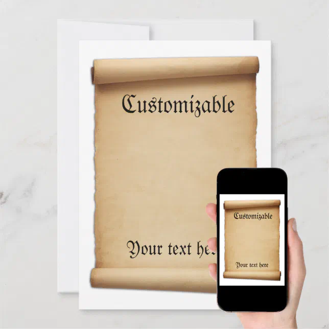 Parchment Proclamation Scroll Invitation | Zazzle