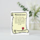 Parchment Scroll Style Announcement Postcard | Zazzle