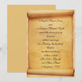 Parchment Scroll Wedding Invitation | Zazzle